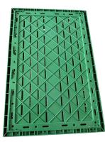 China Supermarket Orange Plastic PP Vented Vegetable Fruit Storage Container Stackable Basket for sale