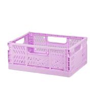China ECO Friendly PP Plastic Desk Crate Stackable Collapsible and Foldable for Organization for sale