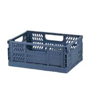 China ECO Friendly PP Plastic Desk Crate Stackable Collapsible and Foldable for Organization for sale