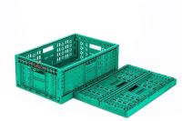 China PE Storange Collapsible Folding Crate for Moving and Stacking Fruit Vegetable Baskets for sale
