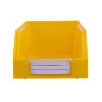 China Back Hanging Stacking Box Industrial Storage Plastic Shelf Bin Workbench Classification Crate for sale