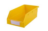 China Back Hanging Stacking Box Industrial Storage Plastic Shelf Bin Workbench Classification Crate for sale