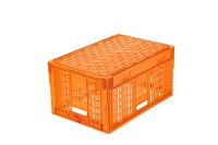 China Foldable Plastic Vegetable Crate Convenient Storage Solution for Fruits and Vegetables for sale