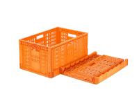 China Foldable Plastic Vegetable Crate Convenient Storage Solution for Fruits and Vegetables for sale