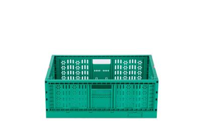 Cina Cassa di plastica pieghevole impilabile in PP/PE per lo stoccaggio di ortaggi e frutta 600*400*225mm in vendita