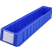 China Office Plastic Shelf Bin with Optional Divider Customized Logo Industrial Stacking Box for sale
