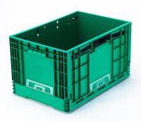 China Blue Folding Container Collapsible Plastic Crate for Versatile Storage Solutions for sale