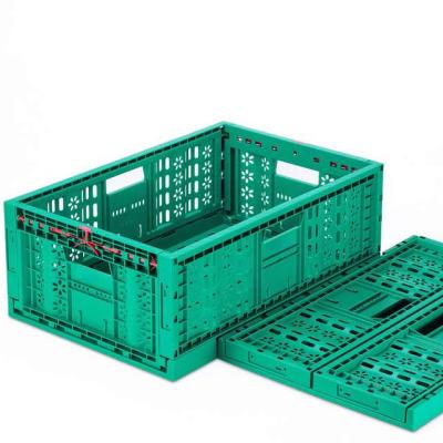 China Cesto de plástico dobrável conveniente para material de armazenamento doméstico à venda