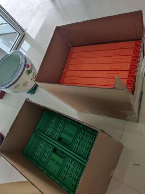 China Opvouwbare plastic opslagmandjes Mesh-stijl PE-materiaal voor groenten en fruit Te koop