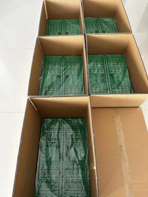 Cina Cassa di stoccaggio in plastica arancione pieghevole per una soluzione di stoccaggio impilabile e che risparmia spazio in vendita