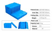 China Durable Foldable Turnover Crate for Safe and Secure Product Transportation for sale