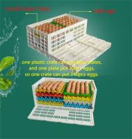 China Foldable 14 Egg Storage Box Stackable Plastic Kitchen Organizer Bin for Storing Eggs for sale
