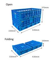 China Stackable Mesh Plastic Crate for Industrial Vegetable and Fruit Storange Solution for sale