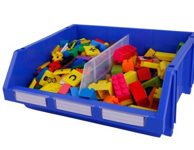Cina 392x334x94mm Dimensione interna Custom Industrial Stacking PP Box per contenitori di materiale plastico in vendita