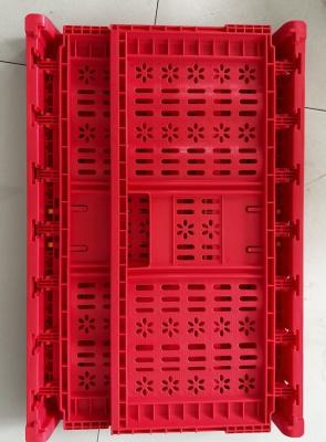 China PE Plastic Folding Turnover Crate Hoog laadvermogen en ruimtebesparende opslag Te koop