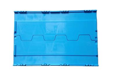 China Almacenamiento UE Industria Logística PP Ventaja Estableable Estableable Tote Caja de mudanza de plástico con tapa conectada en venta