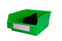 China PP Semi-Open Front Organizer Bin for Rack System Stackable Small Parts Shelf Bins for sale
