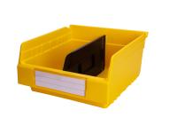 China PP Semi-Open Front Organizer Bin for Rack System Stackable Small Parts Shelf Bins for sale
