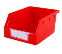 China Eco-Friendly Plastic Storage Crates Industrial Stacking Customized Color PP Shelf Bin for sale