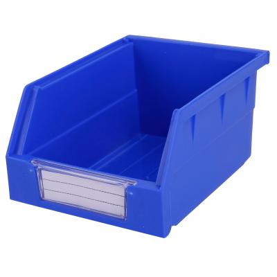 China Caixas de armazenamento de plástico ecológicas Empilhadeira industrial Caixa de prateleira de cor personalizada de PP à venda