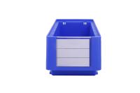 China Office Industrial Plastic Stackable Shelf Bins Foldable Partition Storage Container for sale
