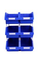 China Plastic Stackable Shelf Bins with Divider The Perfect Home Organization Solution for sale