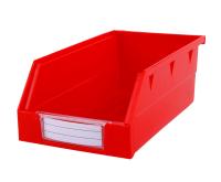 China Solid Box Storage Bins Stackable Plastic Crate for Small Parts and Open Front Access for sale