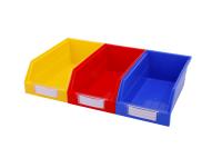 China Solid Box Storage Bins Stackable Plastic Crate for Small Parts and Open Front Access for sale