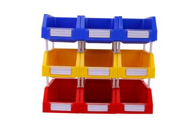 China Multifunctionele onderdelen opslag Plastic Solid Box met op maat gemaakte kleur PP hangende containers Te koop