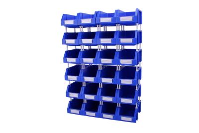 China Multifunctionele onderdelen opslag Plastic Solid Box met op maat gemaakte kleur PP hangende containers Te koop