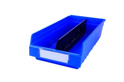 中国 パーソナライズド ロゴ PP 医薬品 貯蔵 スタック可能なデザインと分割器のプラスチック棚箱 販売のため