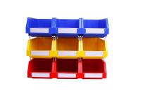 China Warehouse Stacking Bin Internal Size 174x317x76mm Solid Box Hanging PP Bins for Bolts for sale
