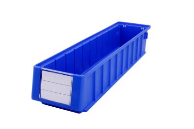 China Solid box opslagplank voor schroeven en gereedschappen Duurzaam werkbank-stijl stapelbare containers Te koop