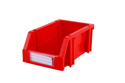 China Vergemakkelijken van de organisatie van het magazijn met stapelbare plastic containers Open voor- en achterontwerp Te koop