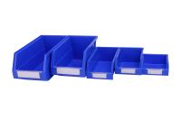China Customized Color Open Hopper Front Bins for Plastic Stackable Warehouse Storage Box for sale