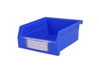 China Customized Color Open Hopper Front Bins for Plastic Stackable Warehouse Storage Box for sale