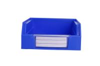 China Customized Color Open Hopper Front Bins for Plastic Stackable Warehouse Storage Box for sale