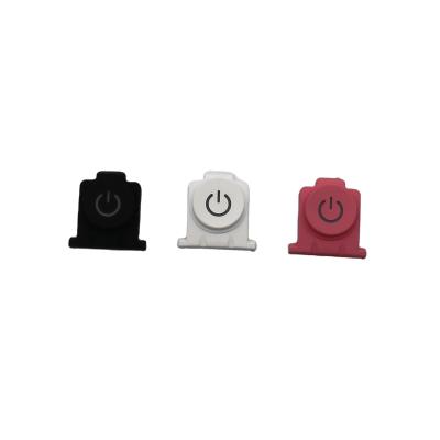 China Transparent Custom Made Silicone Rubber Keypad Control Button with Laser Logo for sale