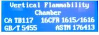 China Vertical Flammability Tester 45kg 960mm for Textile Flame Spread Test for sale