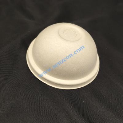 China Las tapas de taza moldeadas en pasta de papel OEM, que están diseñadas para diferentes tazas de papel y tazas de té de leche, son resistentes al agua y a las fugas, cumplen con las regulaciones de prohibición de plásticos y son de calidad alimentaria. en venta