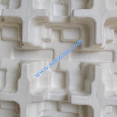 China Partes de hardware OEM de fábrica, moldeo de celulosa, hechas de fibra vegetal (celulosa de caña de azúcar), prensado en seco, respetuoso con el medio ambiente y biodegradable. en venta