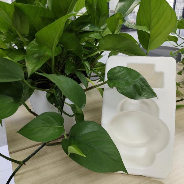 Quality Environmentally friendly white plant fiber dry-pressed semi-body embedded high-end liquor packaging with shockproof and drop-proof functions. for sale