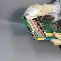 China LCD PCB Cleanroom Microfiber Wipes 194 gsm 75% Polyester 25% Nylon for sale
