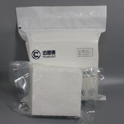 China Industrial White Cleanroom Wipers 9x9 Heavy Duty Nonwoven Dust Free Wiper for sale