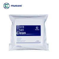 China Laser Cut Cleanroom Polyester Wipes 9 Inch 115gsm Custom Logo for sale