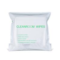 China Laser Cut Cleanroom Polyester Wipes 9 Inch 115gsm Custom Logo for sale