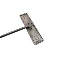 China ESD Cleanroom Microfiber Mop 1000-10 Class 100% Polyester Ultrasonic Cutting for sale
