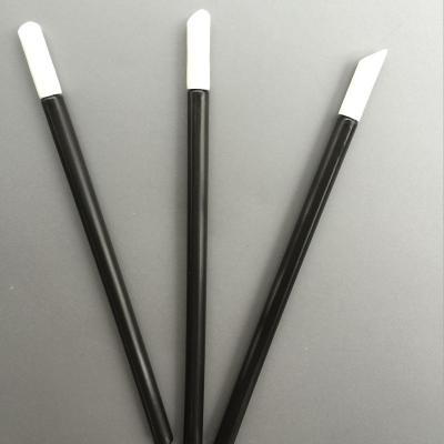 China Cleaning Swab Foam Solvent Detailing Swabs Polyurethane Material Head Black PP Stick PU Foam Swab Sponge Tipped Swab for sale