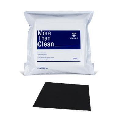 중국 Black Polyester Knit Cleanroom Inspection Wipe With Laser Sealed Edges 9" X 9" 판매용