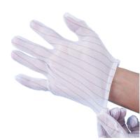 China ESD Safe Anti Static Clean Room Gloves Conductive Polyester Cotton 10⁶-10⁹ Ω for sale